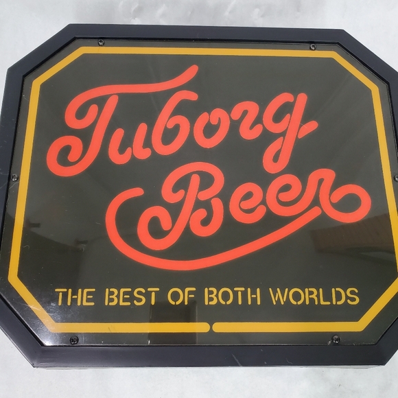 Tuborg | Wall Decor | Tuborg Beer Lighted Beer Bar Sign 3x 155 Works ...